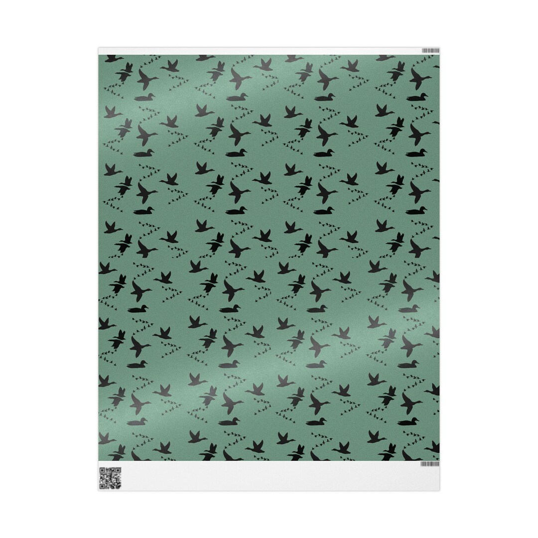 Flying Geese Wrapping Paper, Flyng Ducks Wrapping Paper, Cats Gift ...