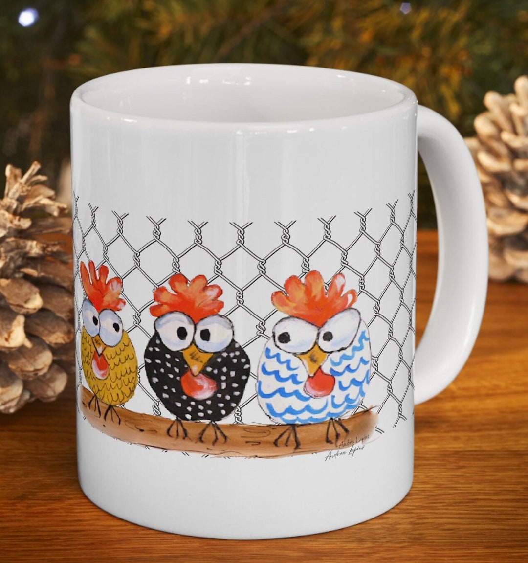 Funny Chicken Mama Mug, Three Chickens Mug, Cute Chicken Lover Coffee ...