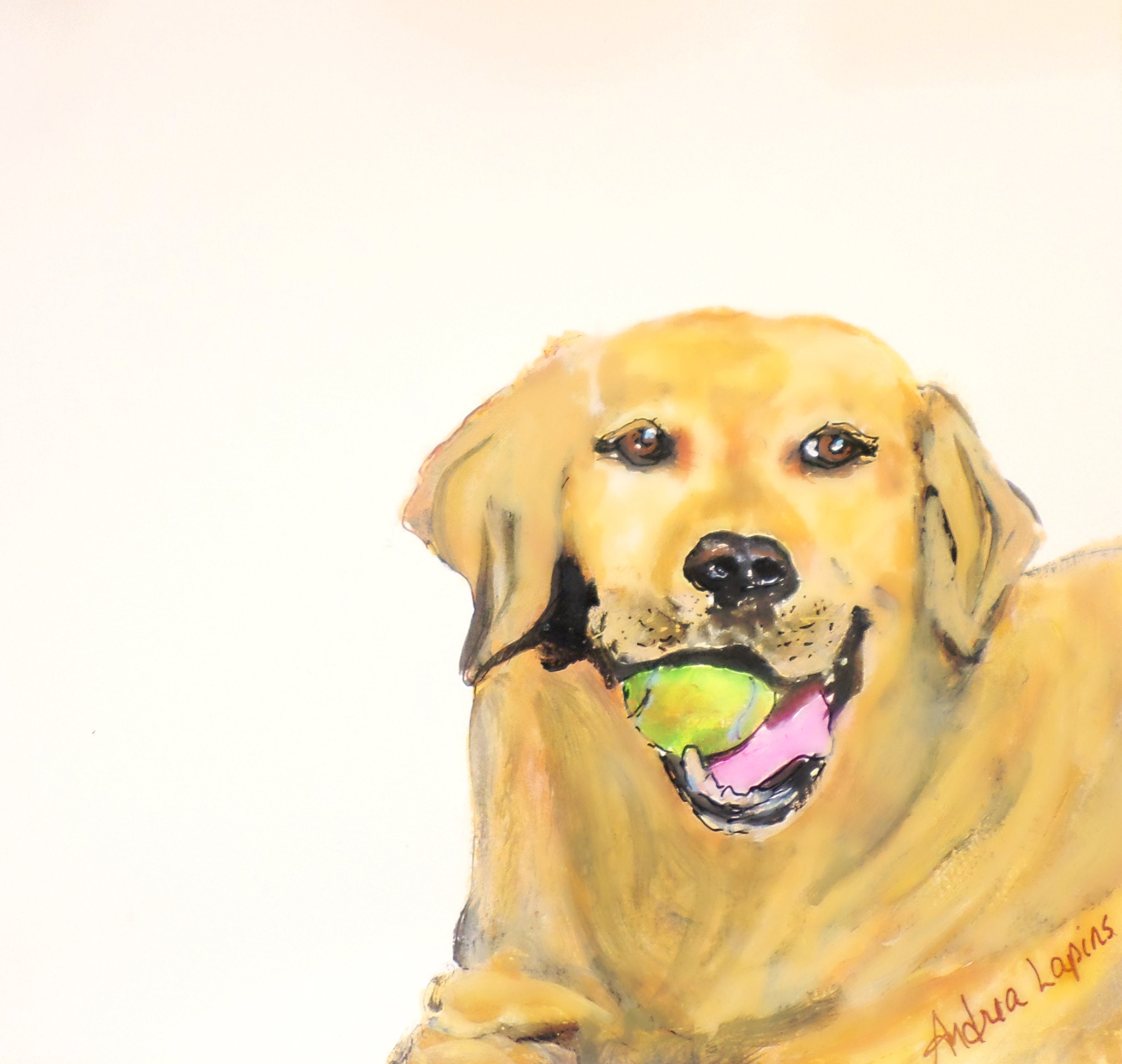 Yellow Lab Mailbox, Hand-painted Mailbox, Custom Mailbox, Labrador ...