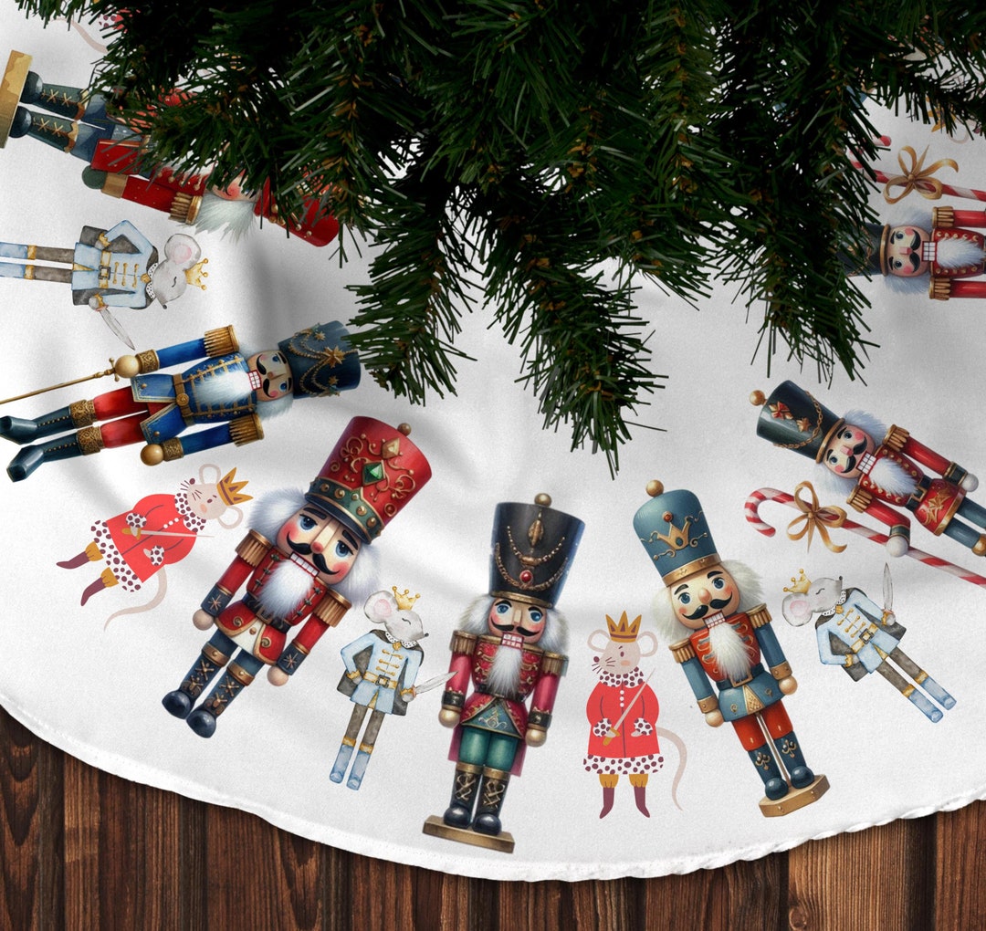 Christmas Tree Skirts, Nutcracker Christmas Tree Skirt, Nutcracker Suite Tree Skirt, Nutcracker ...
