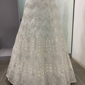 White Gold Lehenga Choli for Women Readymade Lengha Indian - Etsy