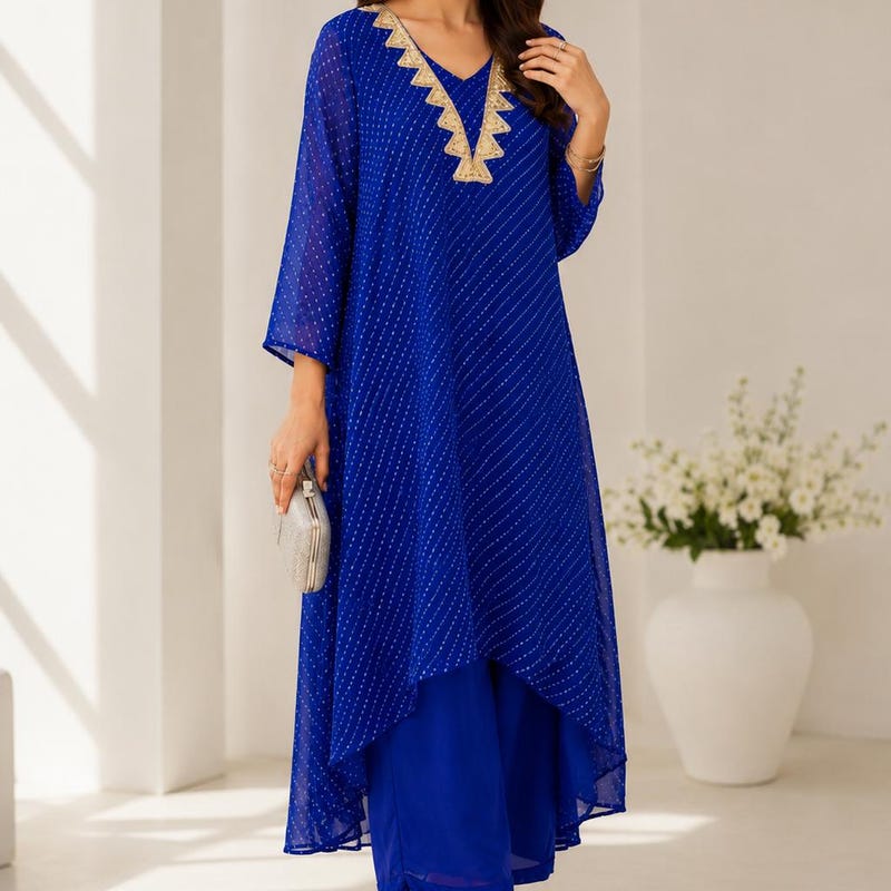 Bandhani Gota Patti Suit - Etsy