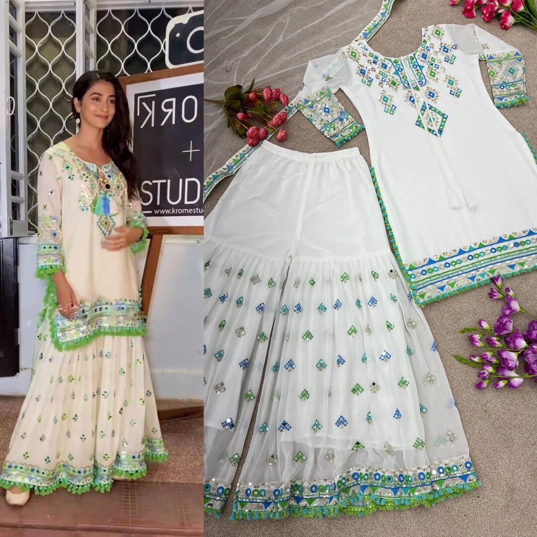 Sharara Suit Wedding Women Traditional Punjabi Suits Pakistani - Etsy