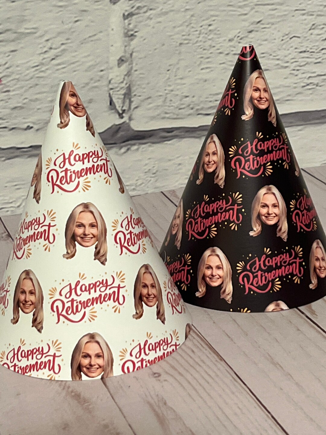 Retirement Party Photo Hat Personalized Party Hat Custom Retirement ...