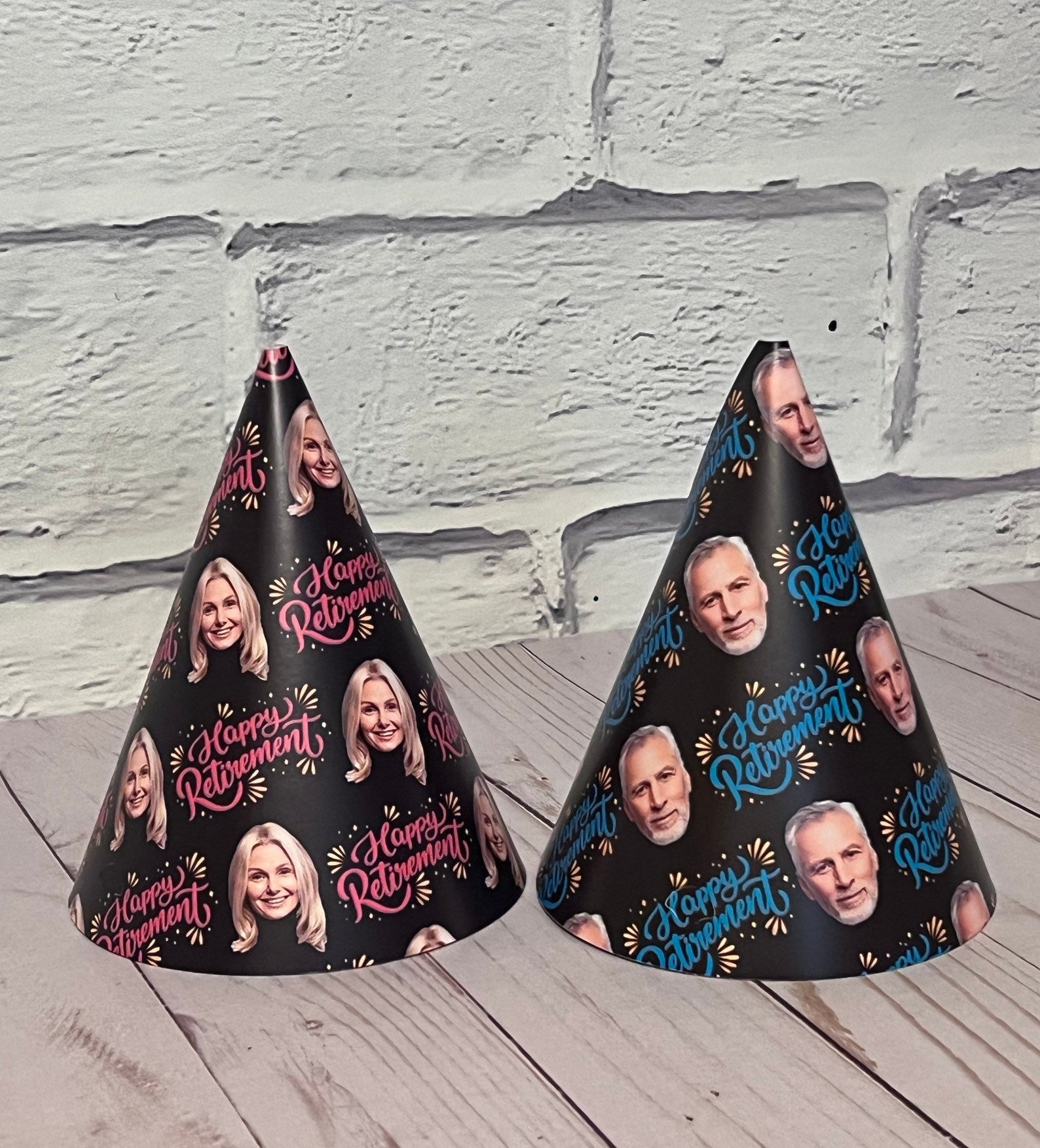 Retirement Party Photo Hat - Personalized Party Hat- Custom Retirement ...