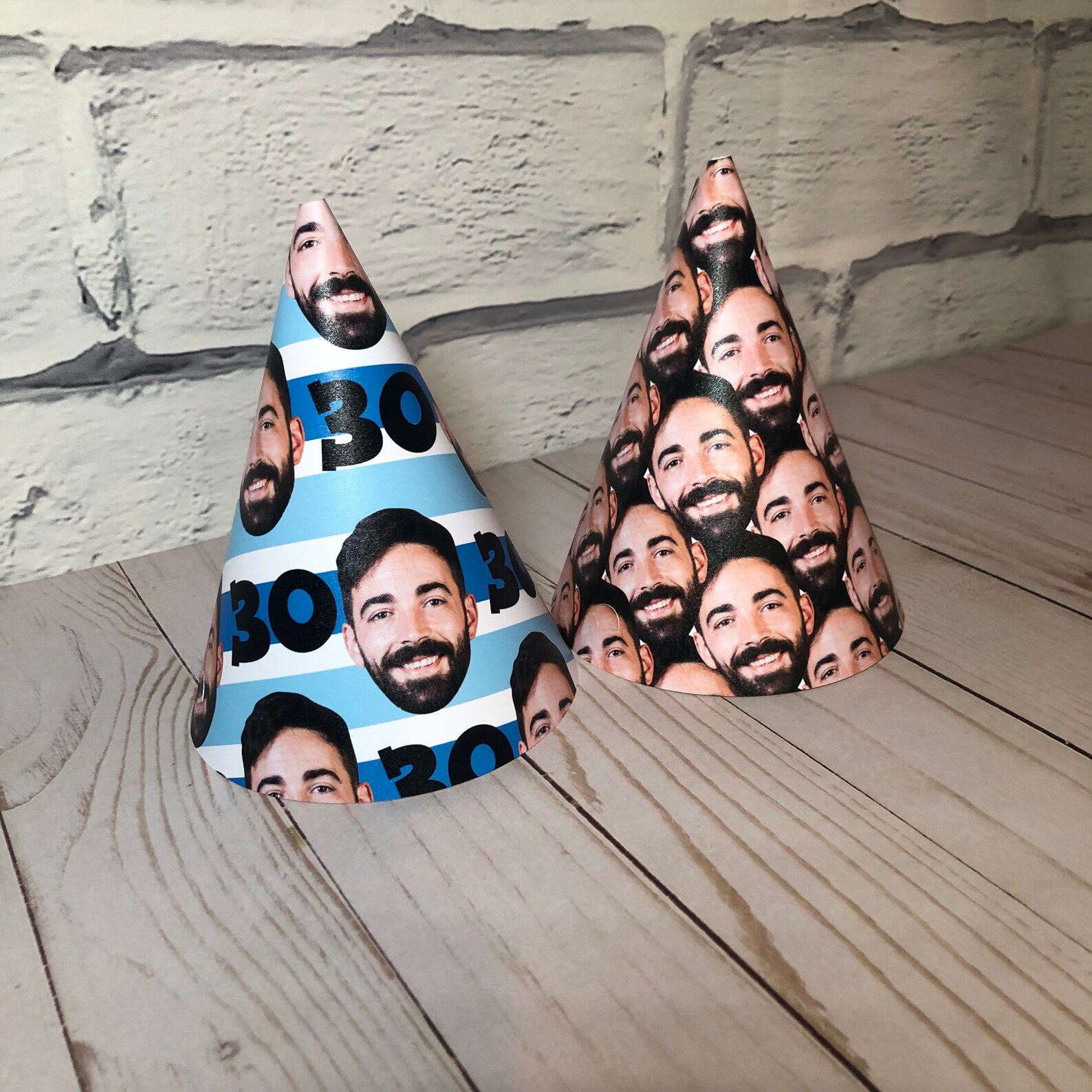 Custom Face Party Hat Photo Party Hat Personalized With - Etsy