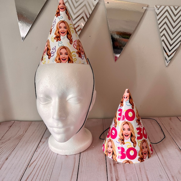 Custom Face With Party Hat - Etsy