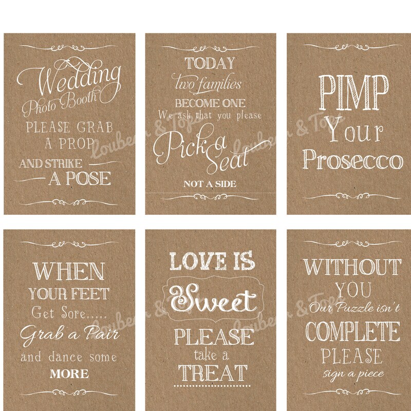 Rustic Wedding Signs - Etsy UK