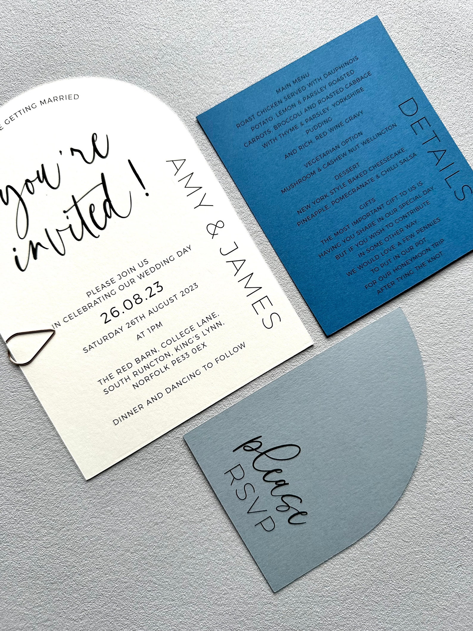 Classic Wedding Invitation, Arch Wedding Invitations Elegant ...