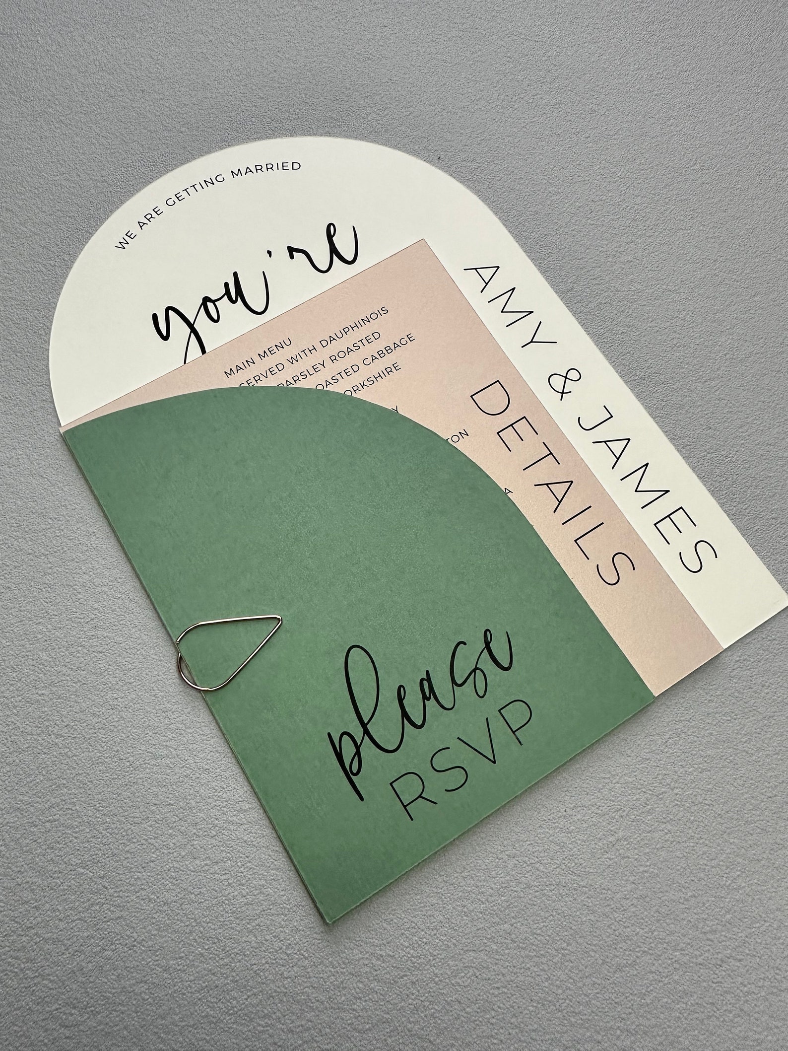 Classic Wedding Invitation, Arch Wedding Invitations Elegant ...