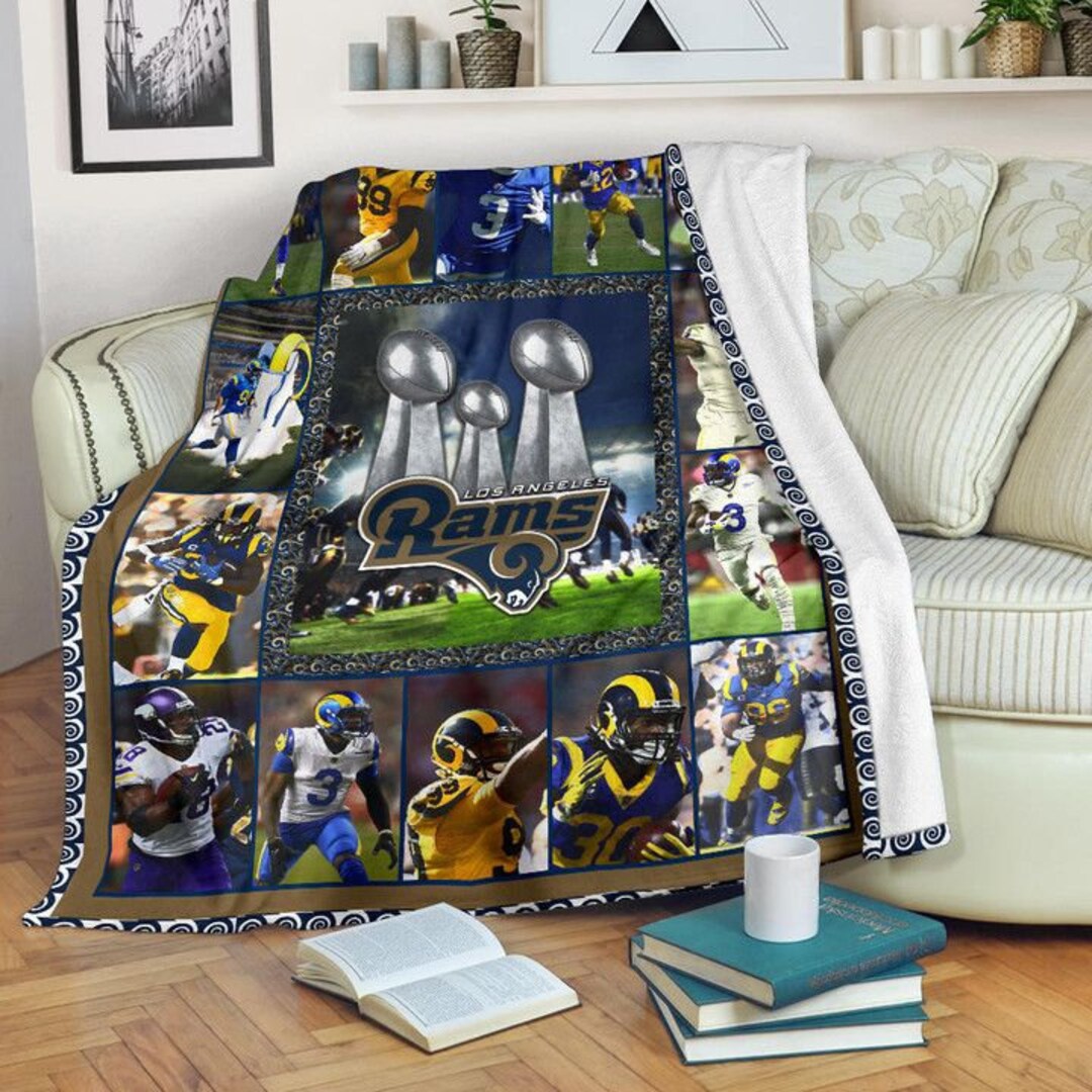 Los Angeles Players Rams Fleece Blanket American Football Car - Etsy