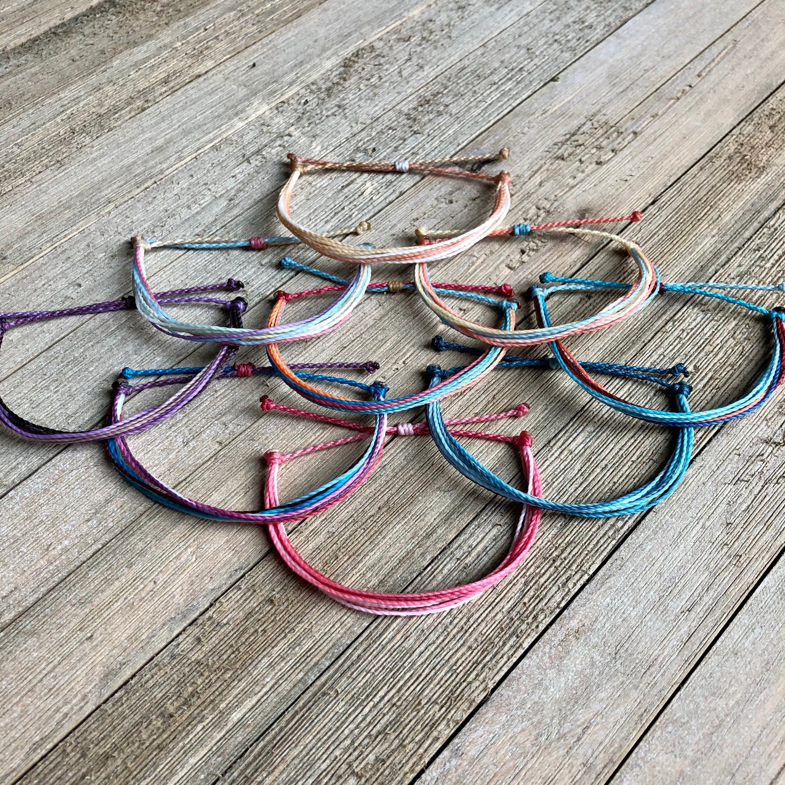 Friendship Pack 9 Multi-Strand Bracelets or Anklets // | Etsy