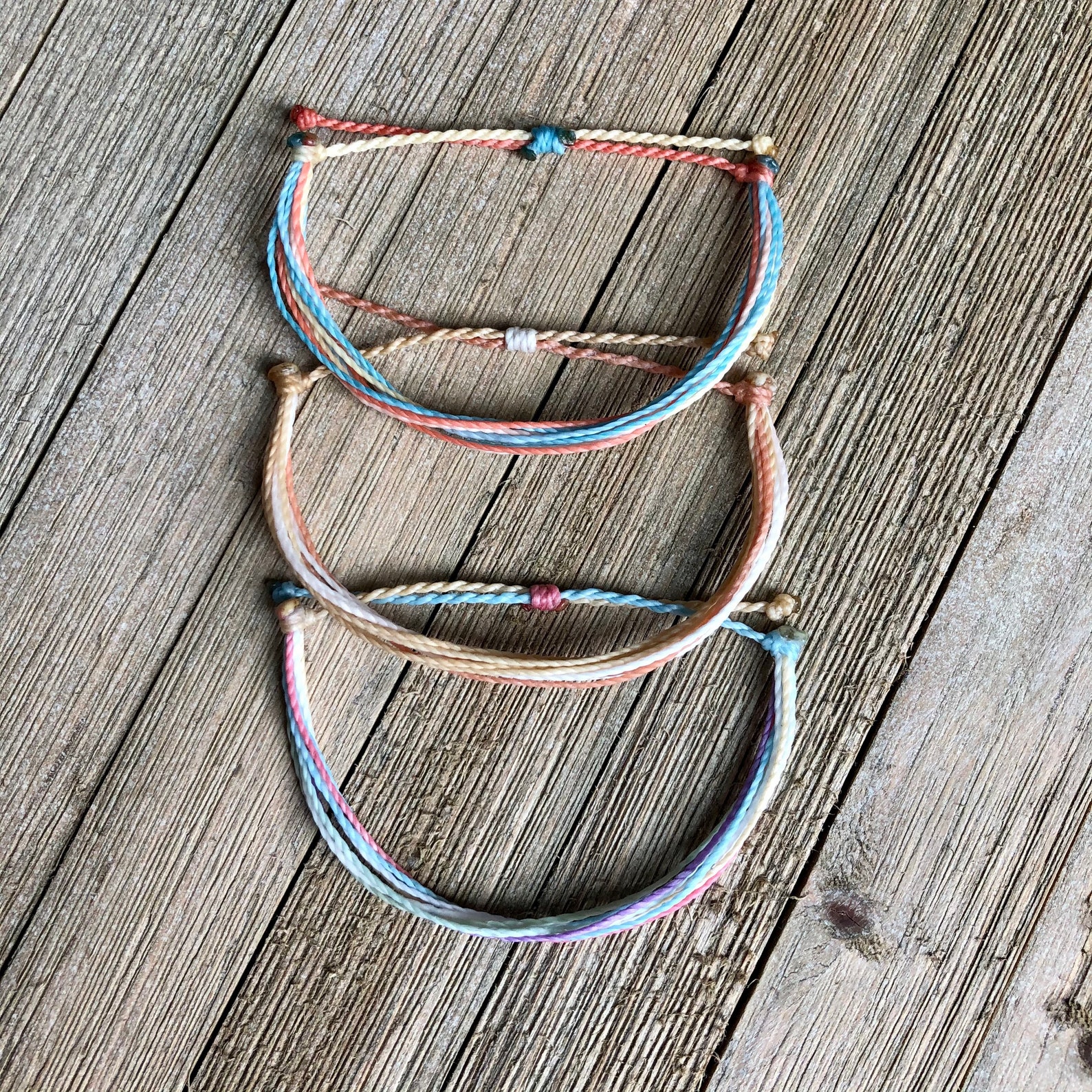 Friendship Pack 9 Multi-strand Bracelets or Anklets // - Etsy