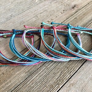 MAKING WAVES Multi-strand Bracelet or Anklet // Waterproof Adjustable ...