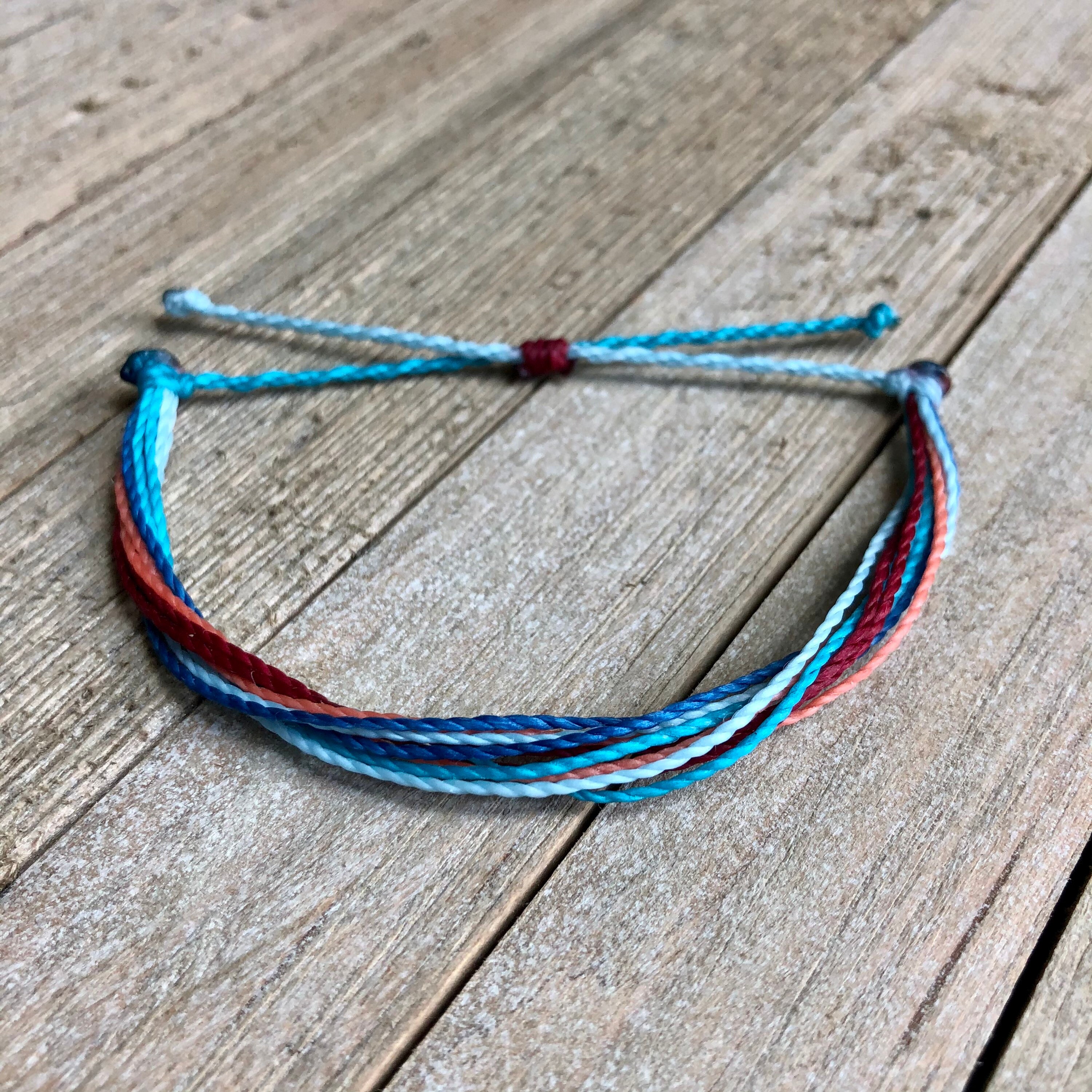 RIPTIDE Multi-strand Bracelet or Anklet // Waterproof Wax - Etsy