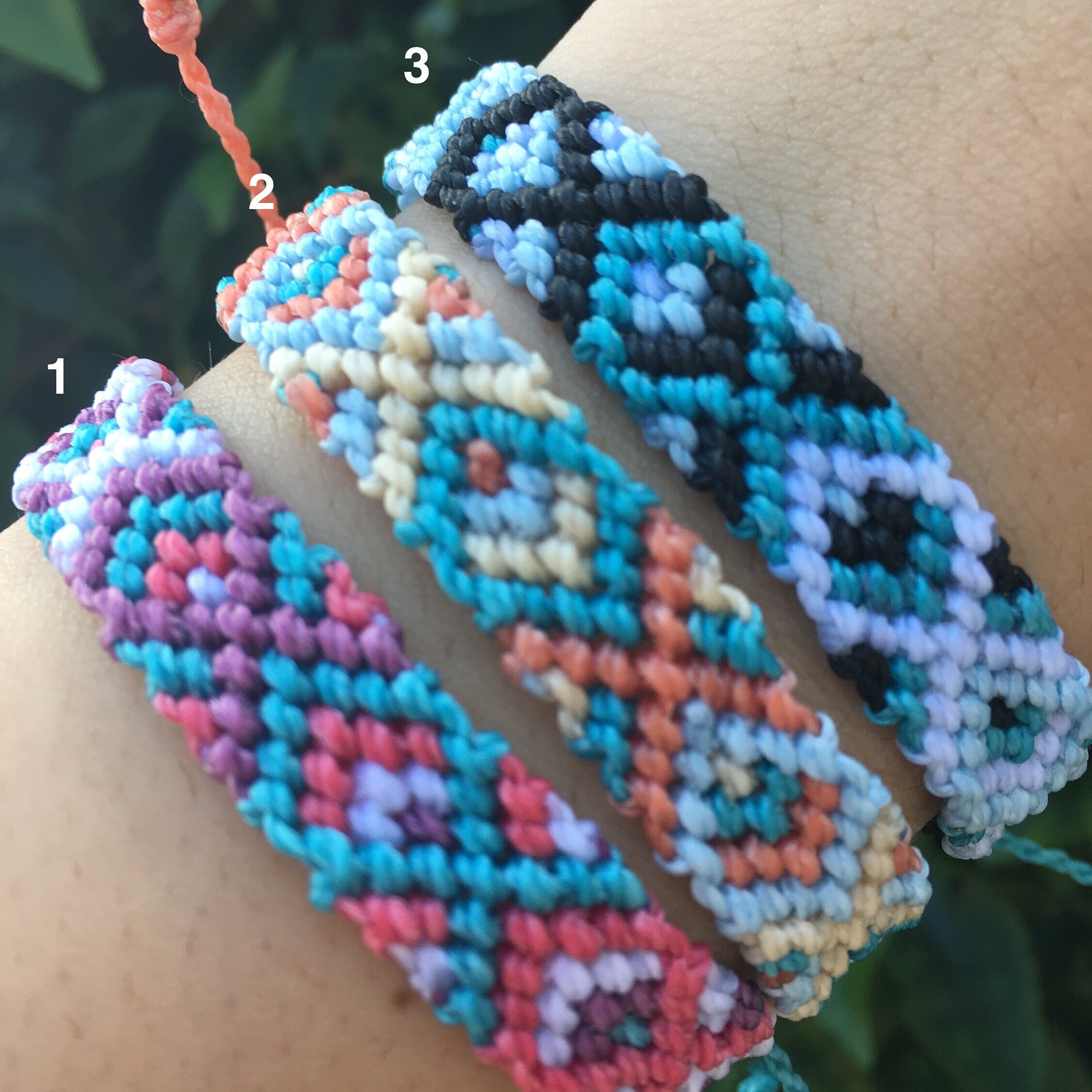 Flat Braid Woven Tribal Macrame Bracelet or Anklet // Waterproof ...