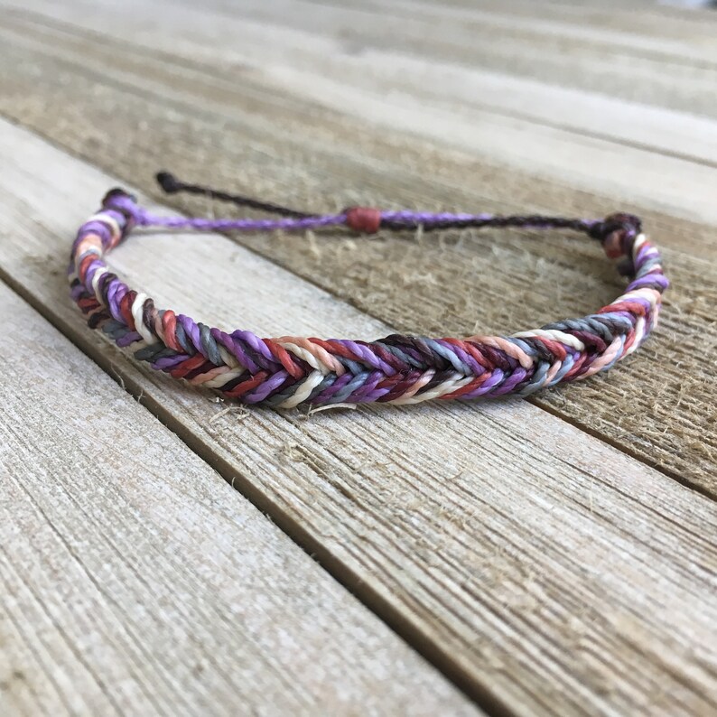 Fishtail Braid Bracelet or Anklet // Waterproof Bracelet | Etsy