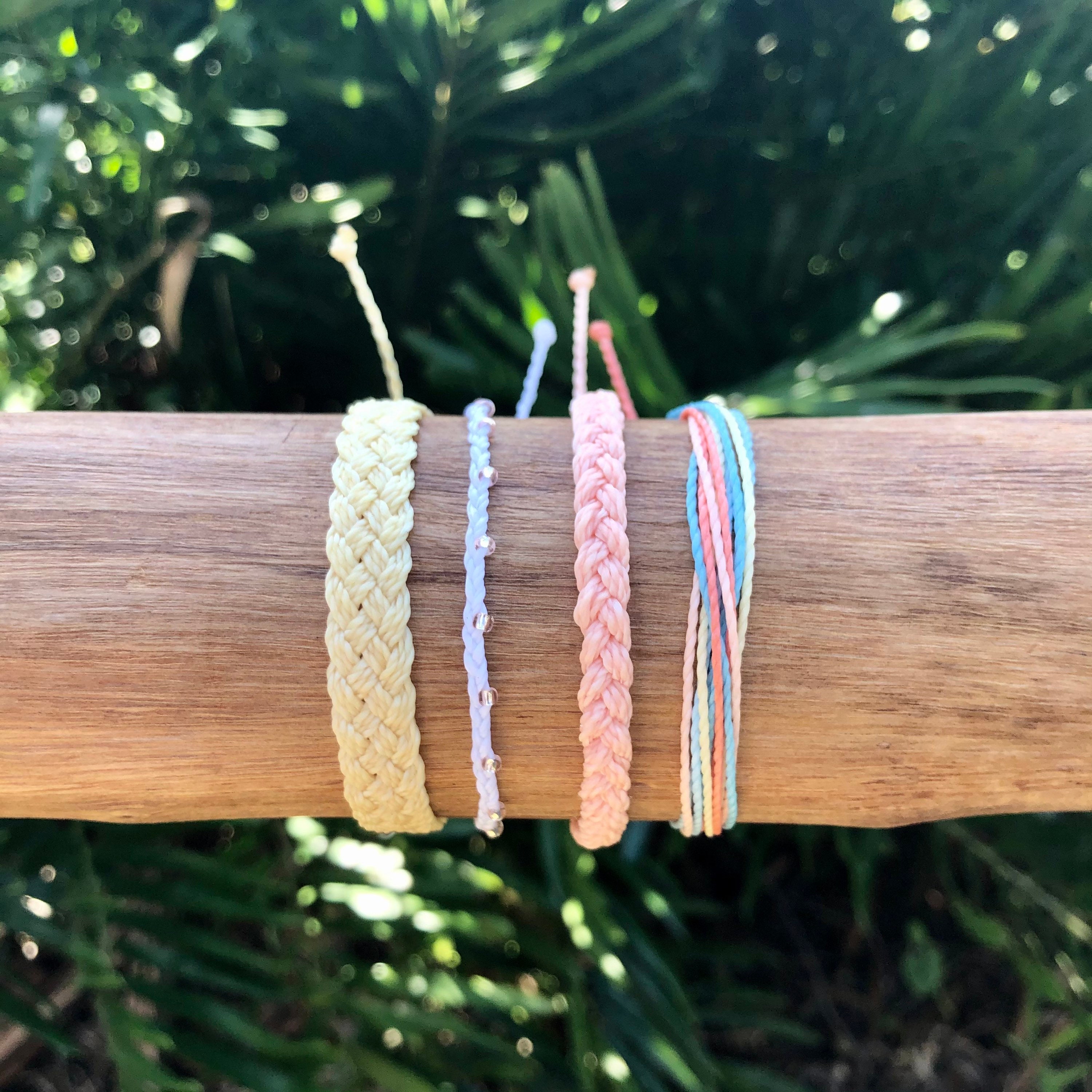 BEACHY Bracelet or Anklet Stack Set of 4 // Waterproof | Etsy