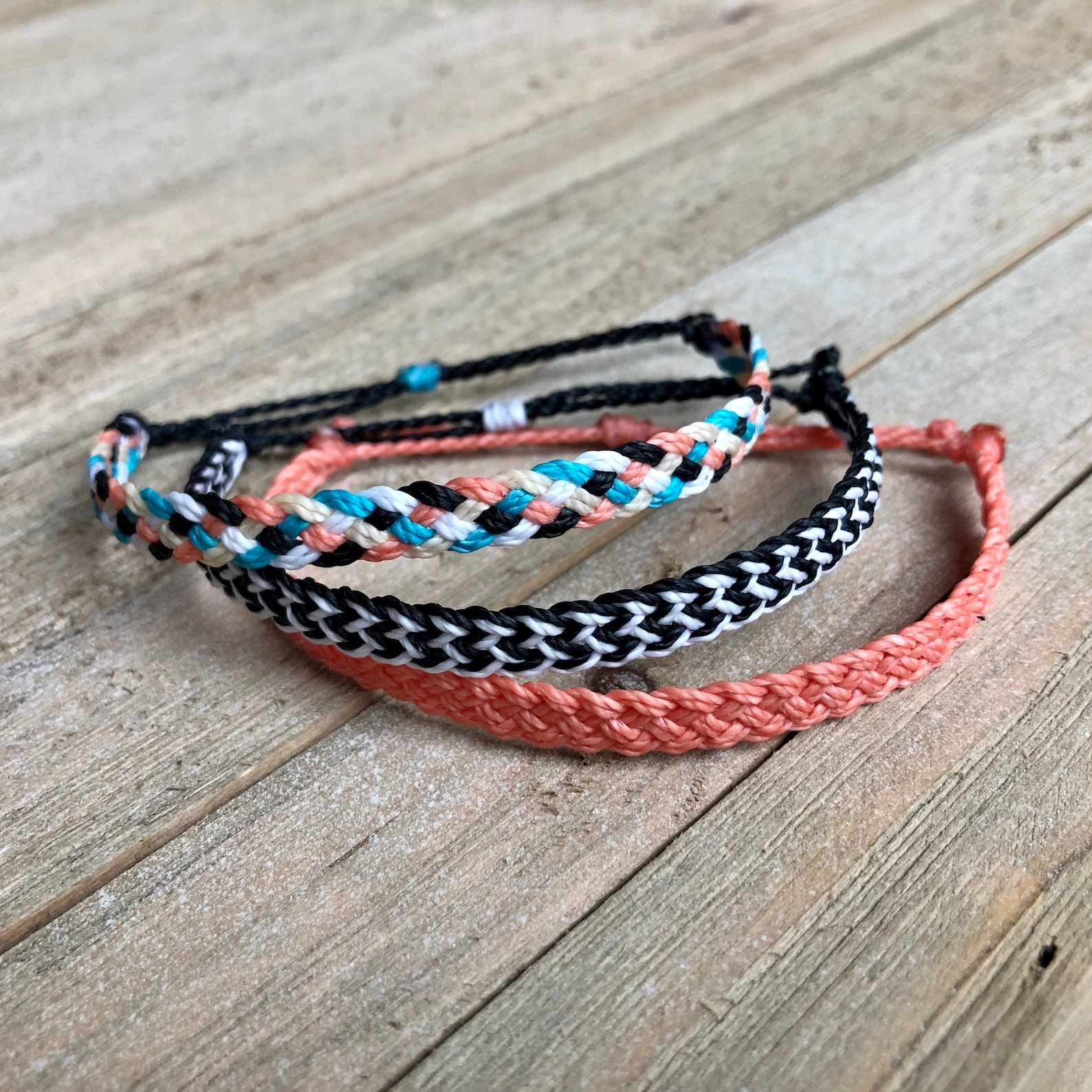 Flat Braid Anklet // Waterproof Anklet, Surfer Anklet, Beach Anklet ...