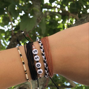 BOSS Bracelet or Anklet Stack, Set of 5 // Waterproof Bracelets, Surfer ...