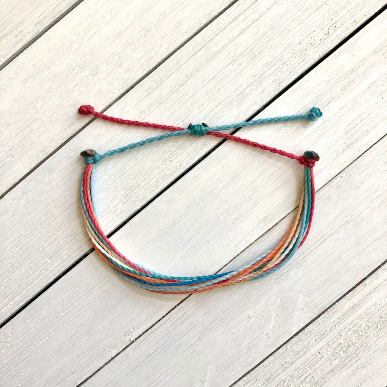 COASTAL Multi-strand Bracelet or Anklet // Waterproof - Etsy