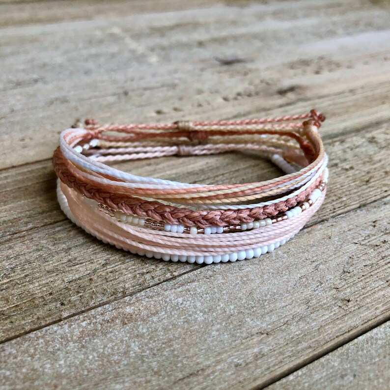 SUNKISSED Bracelet or Anklet Stack Set of 5 // Waterproof - Etsy