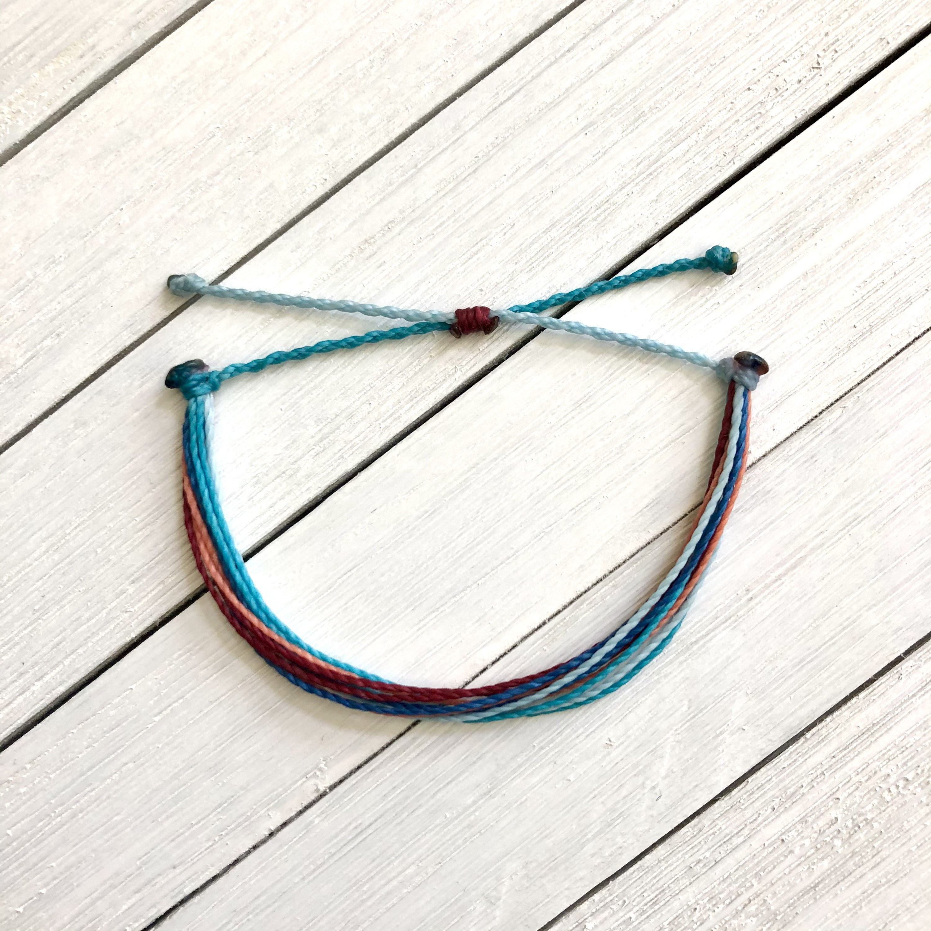 RIPTIDE Multi-strand Bracelet or Anklet // Waterproof Wax - Etsy