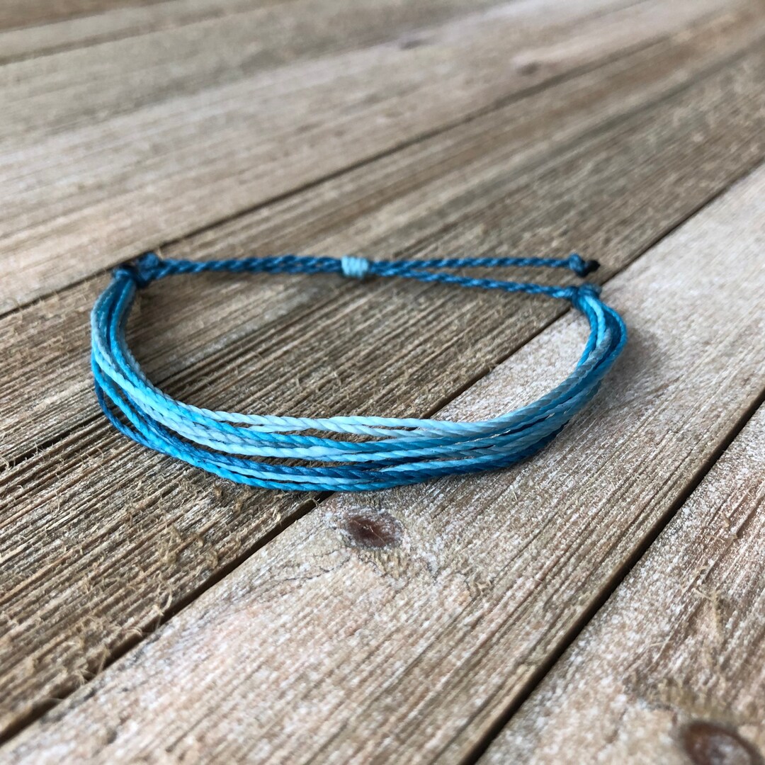 MARINA Multi-strand Anklet // Waterproof Adjustable Bracelet, Beach ...