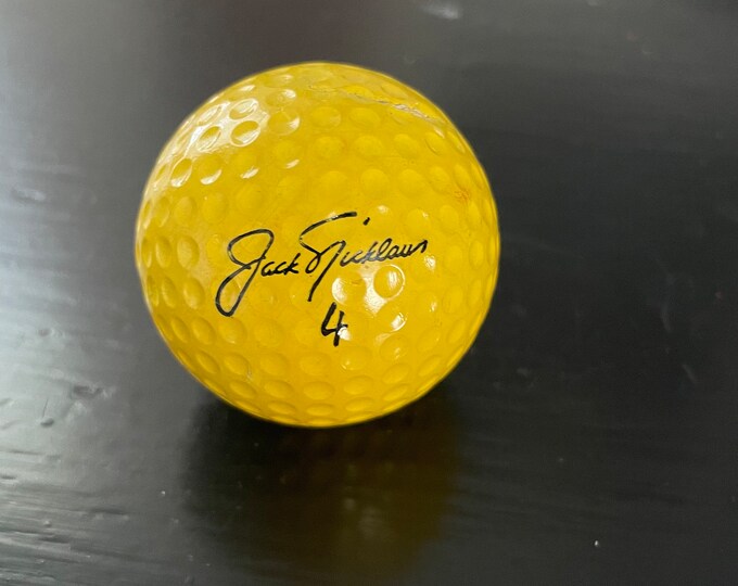Vintage Golf Ball: "jack Nicklaus Macgregor Muirfield", #4, Yellow ...