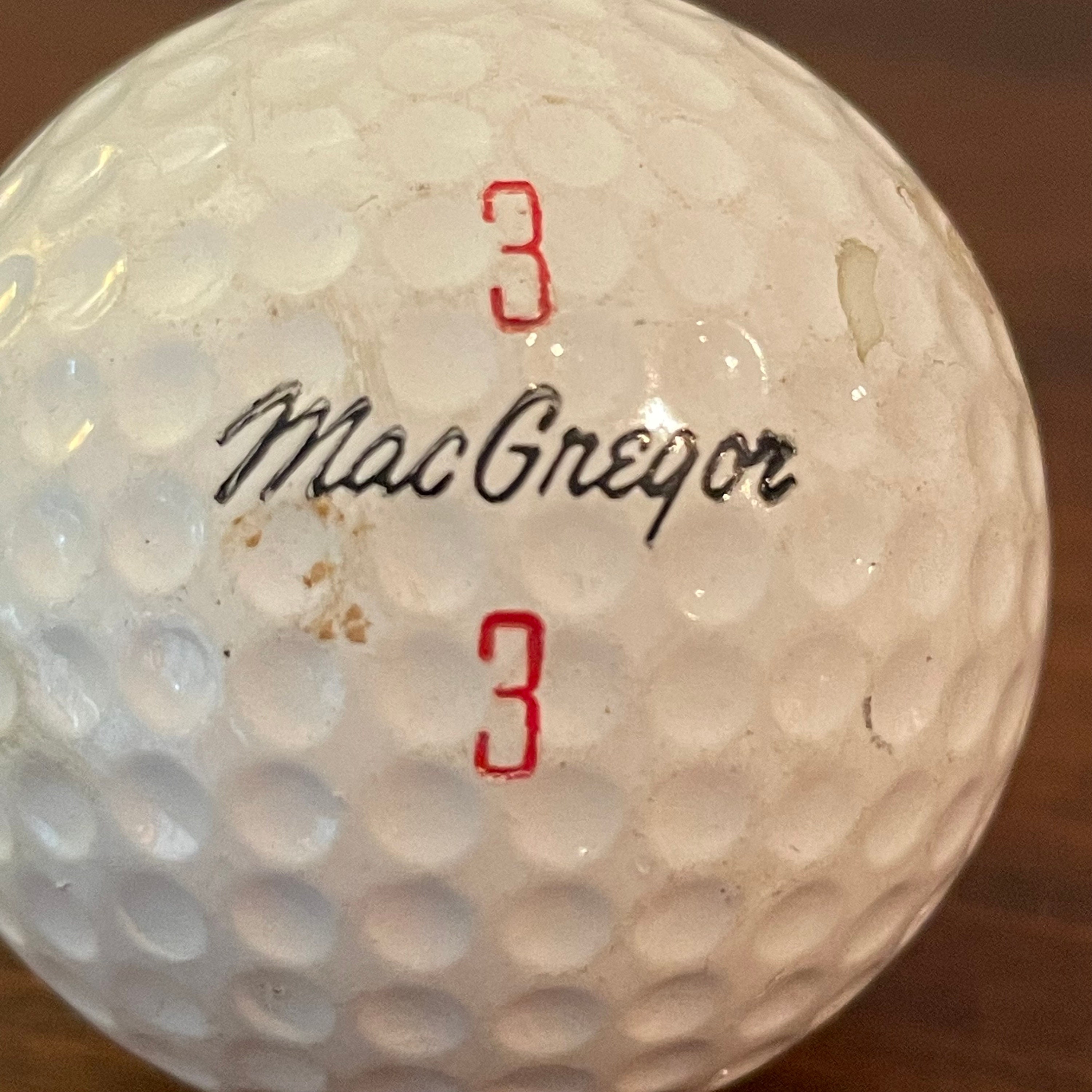 Vintage Golf Ball: jack Nicklaus Macgregor, 3, Golf Collectible, Golf ...