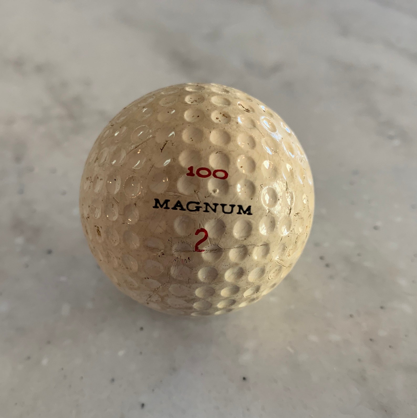 Vintage Golf Ball 1960's voit 100 Magnum 2 | Etsy