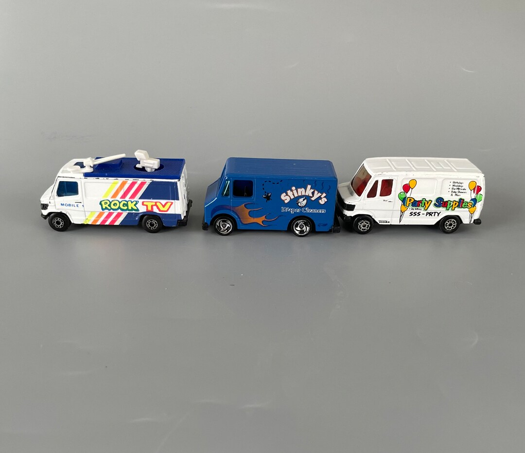 Vintage Diecast Vans, VG/EXC Rare Bundle, '99 Tonka/maisto Party ...