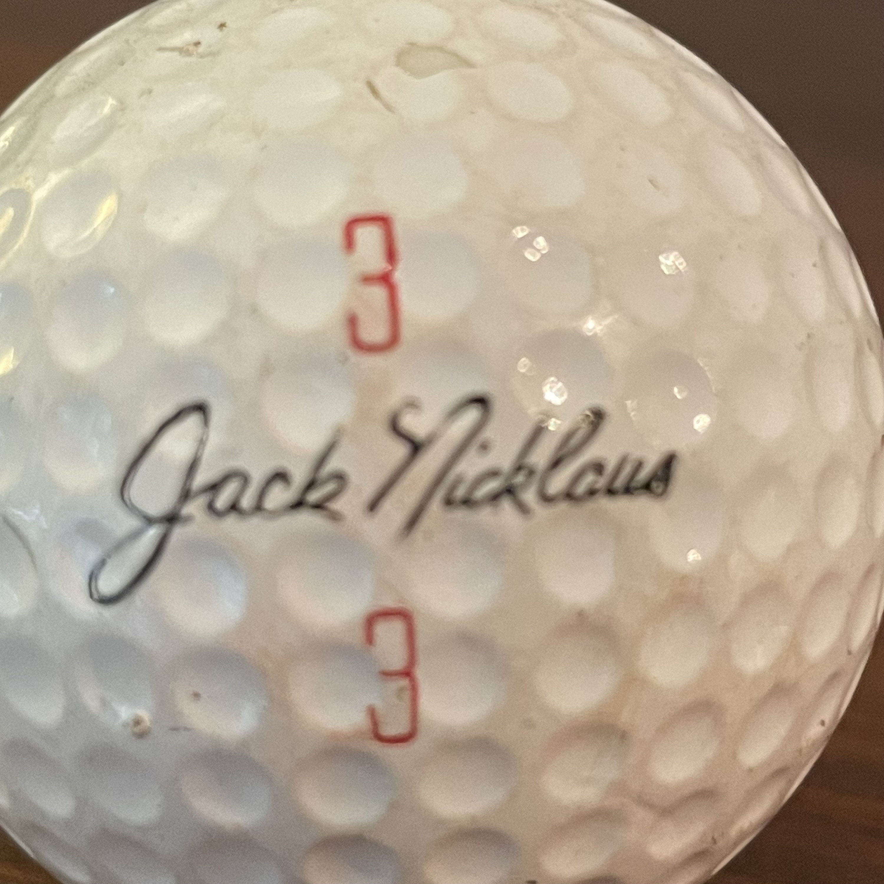 Vintage Golf Ball: jack Nicklaus Macgregor, 3, Golf Collectible, Golf ...