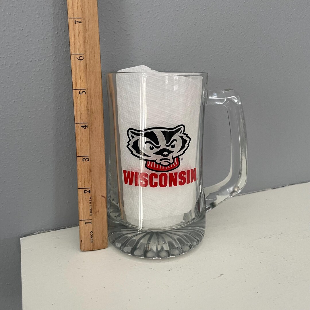 Vintage Bucky Badger Wisconsin Beer Mug, EXC, 16 Oz., 5.5 Tall, Vintage ...