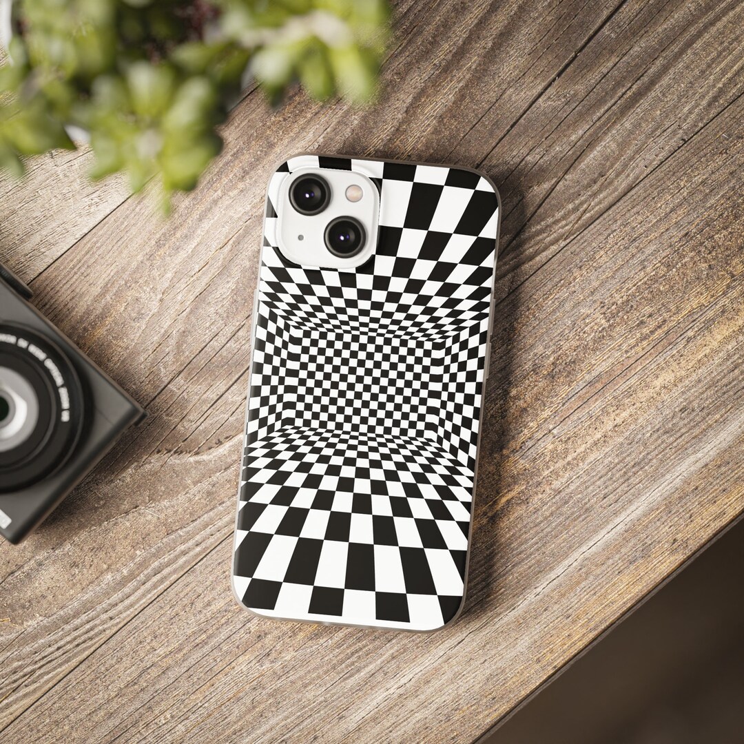 Checkerboard, Black and White, iPhone Flexi Cases, Multiple Sizes ...