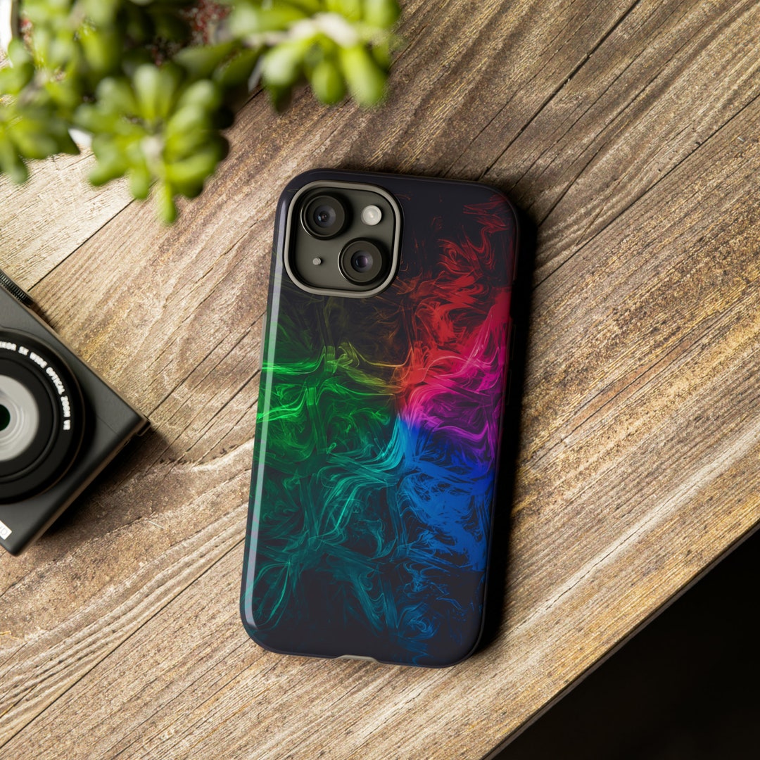 Black and Multi Color Mobile Phone Tough Cases, Gift Under 20, Iphone ...