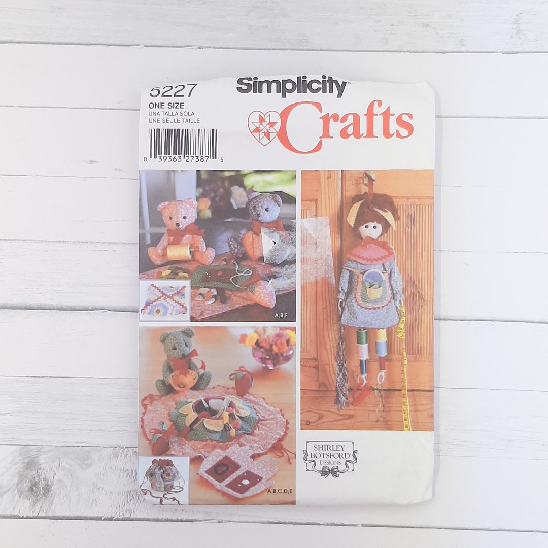 Vintage Simplicity 5227 Y2K Crafts Sewing Pattern. Cute Sewing ...