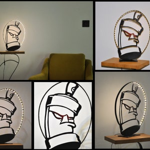 Mood Lamp, Pop Art Table Lamp, Street Art, Handmade - Etsy