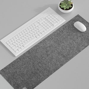 Dark Gray Felt Desk Mat - Large Mouse Pad - Available in 5 Sizes ...