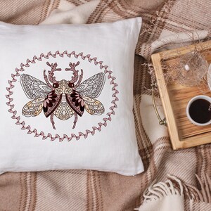 Zentangle Stag Beetle - Machine Embroidery Design - Embroidery Files ...