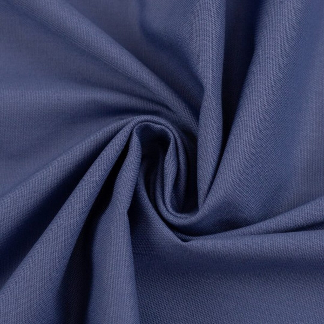 100% Cotton Smoke Blue Blue - Etsy
