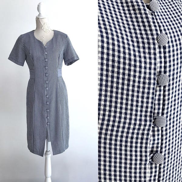 Vintage Button up Smock Dress - Etsy