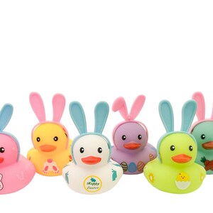 Springtime Spring Easter Animal Themed Rubber Duck Ducks - Bunny Rabbit ...