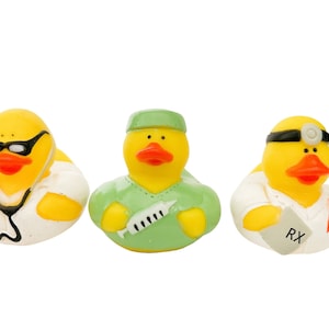 Medical Doctor Nurse Pharmacist Surgeon Themed Yellow Rubber Duck Ducks ...