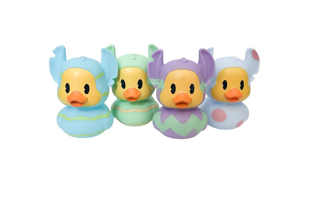 Springtime Character Alien Animal Themed Blue Green Purple Rubber Duck ...