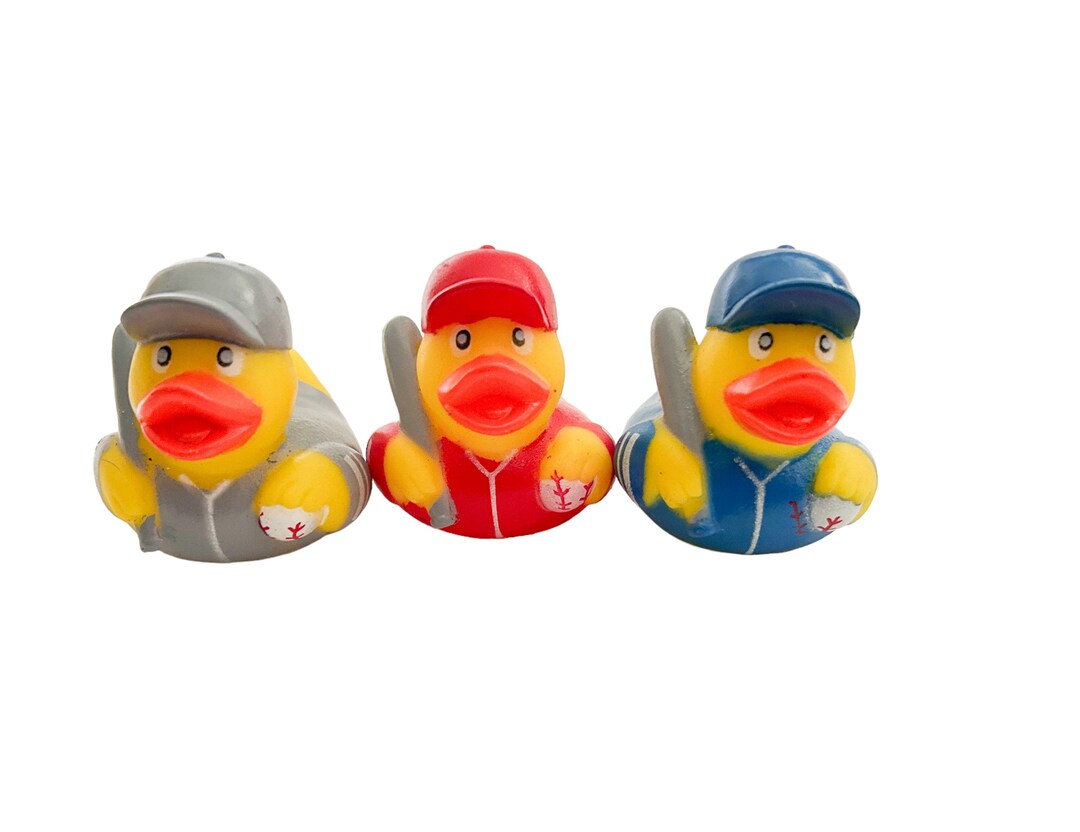 Baseball Sport Sports Themed Rubber Duck Ducks Red Blue Gray Pitcher ...
