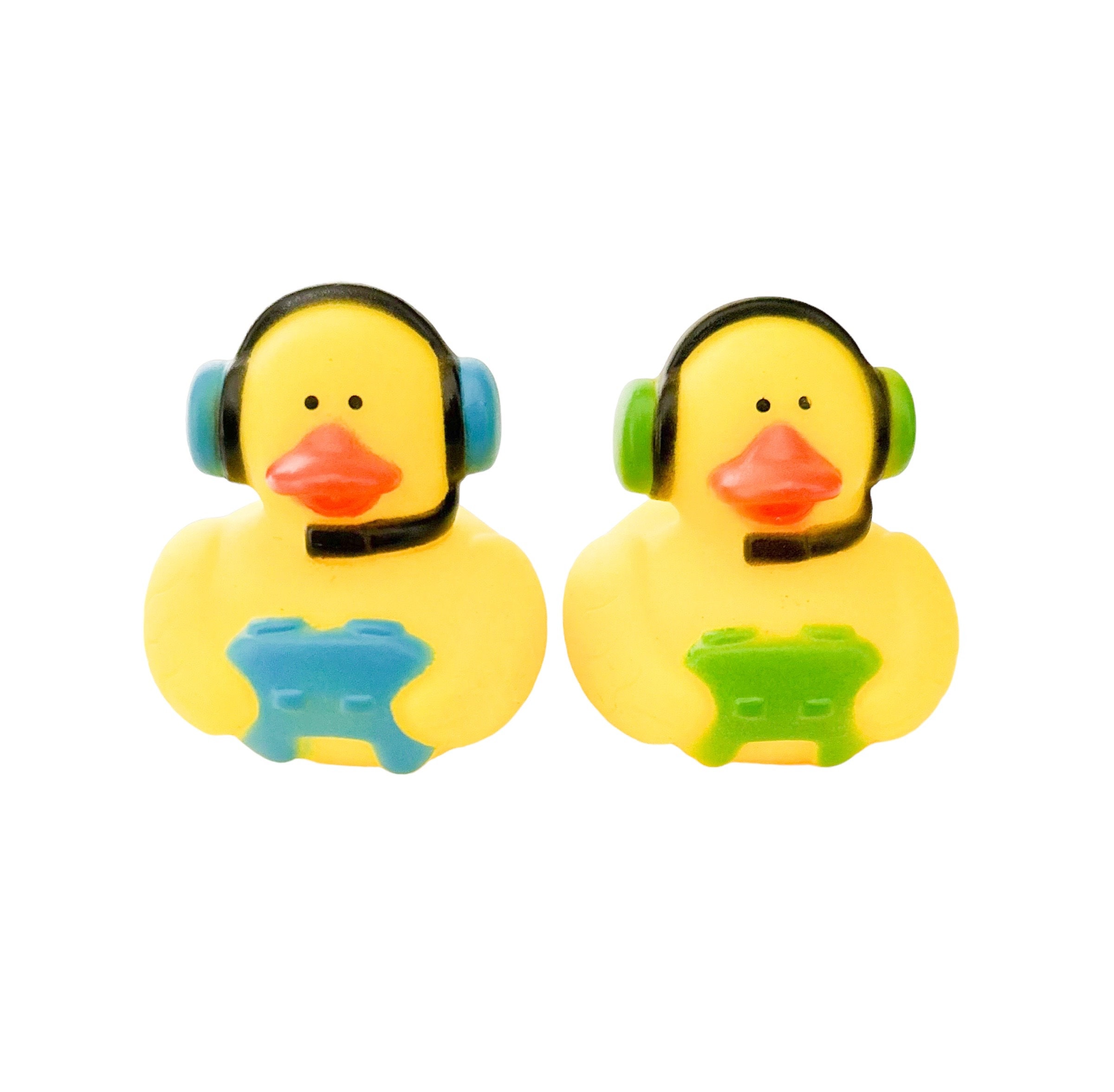 Gamer Gaming Themed Yellow Rubber Duck Ducks - Headset Games Game ...