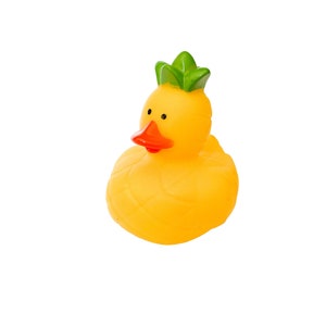 Pineapple Tropical Beach Themed Yellow Rubber Duck Ducks - Individual ...