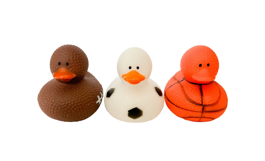 Sports Themed Rubber Duck Ducks - Soccer Ball Basketball Football ...