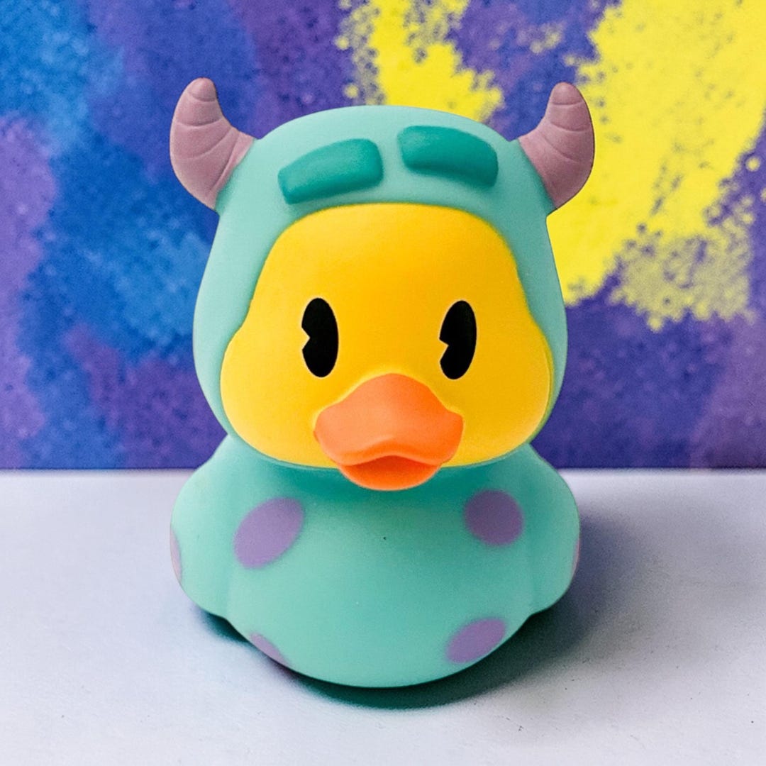 Character Monster Blue Themed Yellow Rubber Duck Ducks - Costume Dress ...